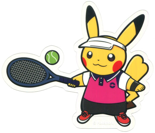 Pikachu (Tennis) Die Cut Sticker Pokemon SPORTS "Pocket Monsters ...
