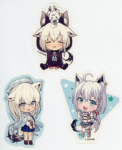Fubuki Shirakami Die Cut Sticker 3-Pack Set "hololive in Hamleys ~ DOKI ...
