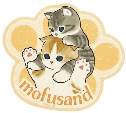Kataguruma Travel Sticker "mofusand" | Goods / Accessories | Suruga-ya.com