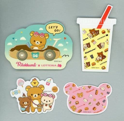 Sticker sticker [Single Item] Group Clear Sticker (4-Type Set) "Lucky ...