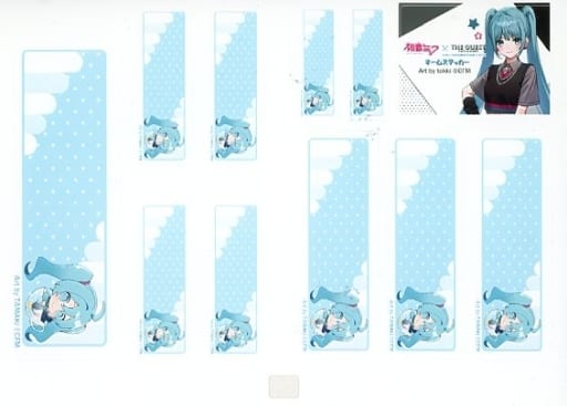 Sticker sticker Hatsune Miku (Mini Character) name sticker (horizontal ...