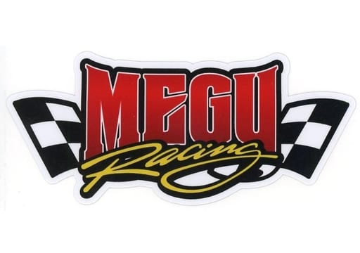 Sticker sticker Heki Shima MEGU MEGU RACING LOGO Sticker (1 large ...