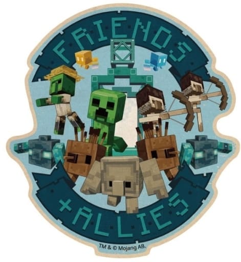 5. FRIENDS AND ALLIES travel sticker "Minecraft Legends - Minecraft ...