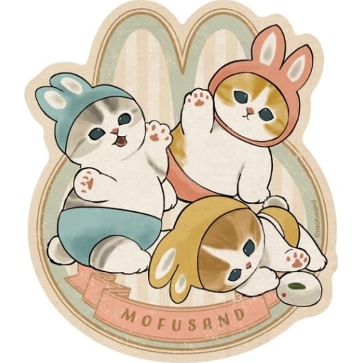 Sticker sticker (9) Usanyan Travel Sticker "mofusand" | Goods ...