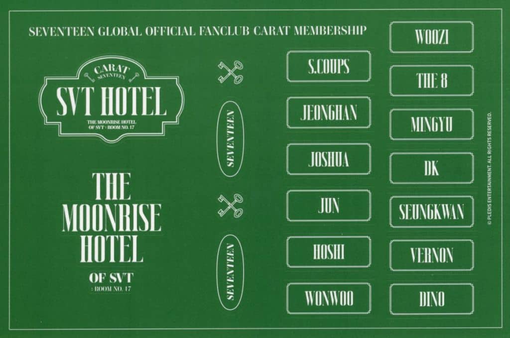 駿河屋 - [単品] SEVENTEEN ステッカー 「GLOBAL OFFICIAL FANCLUB CARAT」 CARAT ...