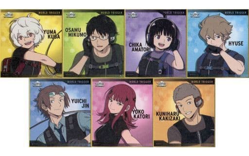 Paper product A set of 7 items "WORLD TRIGGER Border Protection ...