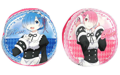 Rem & Ram (Upper Body) Chewy Round Cushion "Re:ZeRo Starting Life in ...