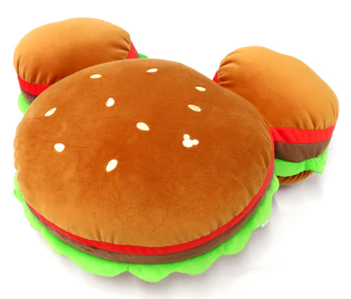 Mickey Mouse Hamburger Cushion "Disney" limited to Tokyo Disney Resort ...