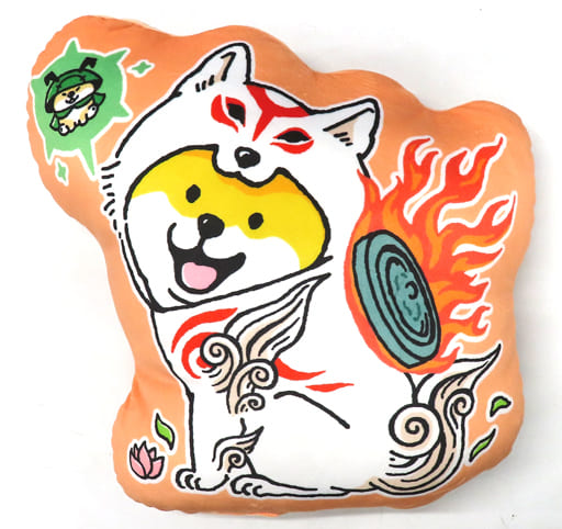 Amaterasu Die Cut Cushion "Shibanban x Capcom Inu" | Goods ...