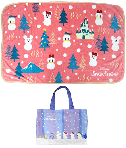 Gathering (Snow Snow) Blanket with storage bag "Disney Christmas 2019 ...