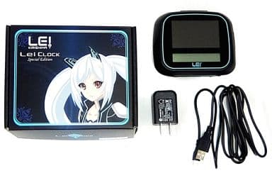 駿河屋 - 霧島レイ Lei CLOCK Special Edition(ブラック)（置き時計・壁掛け時計）USBケーブル、ACアダプター欠品