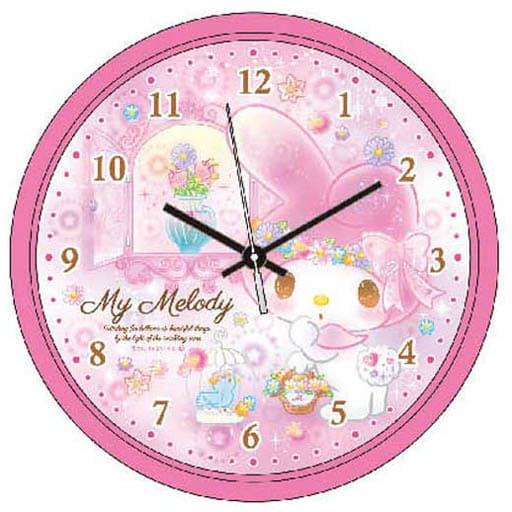 Wall clocks (Character Kuta) My Melody Wall Clock "Sanrio Character ...