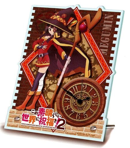 Clock and wall clock Megumin (eye patch) Acrylic Clock 「 KonoSuba: God ...
