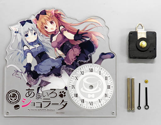 Clock and wall clock Yukimura Chieri & Amenomiya Mikuri Acrylic Clock ...
