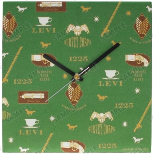 Captain Levi Fabric Wall Clock "Attack on Titan" | Goods / Accessories ...