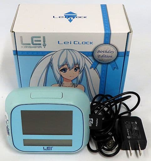 駿河屋 - [破損品] 霧島レイ Lei CLOCK Birthday Edition(ブルー)（置き時計・壁掛け時計）