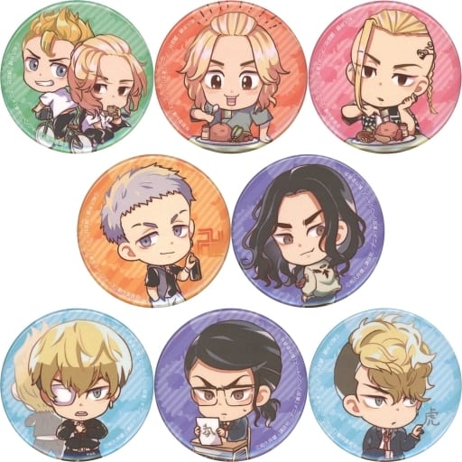 Badge Pins All 8 kinds set "Tokyo Revengers Character Badge Collection ...