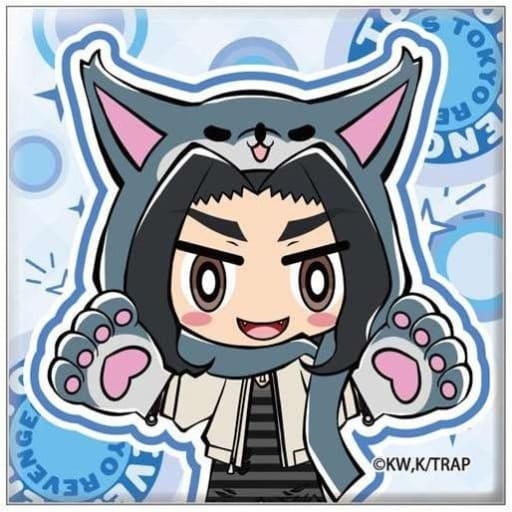 Badge Pins Keisuke Taji トイビィ Moko Mimi soup Square metal badge "Tokyo ...