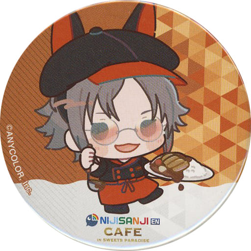 Mr. Rias 54 mm metal badge "Virtual YouTuber Ni Juji CAFE in SWEETS ...