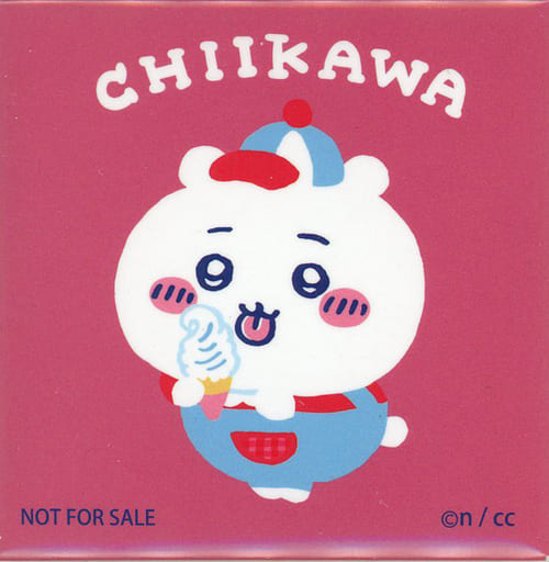 Chiika Promotion Square metal badge "Chiika Wachi Chiiki Kawaii Yatsuka ...