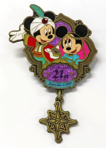 Badge Pins Mickey & minnie Pin Badge "Tokyo DisneySea 21st Anniversary ...