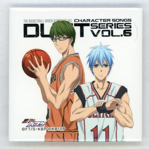 Badge Pins Midorima & Kuroko "Kuroko's BASKETBALL CD Jacket Series Square metal badge feat. duet ...
