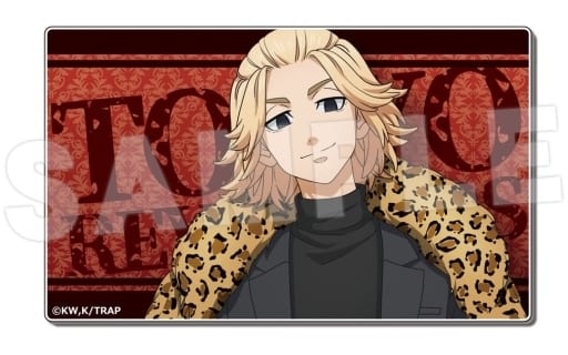 02. Manjiro SANO (Mikey) Plate Badge Ver. Animal Pattern Coat "Tokyo ...