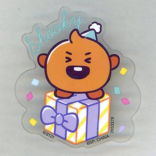 SHOOKY (Sugar) Acrylic Badge "BT21 Fluffy Party in NAMCO" | Goods ...
