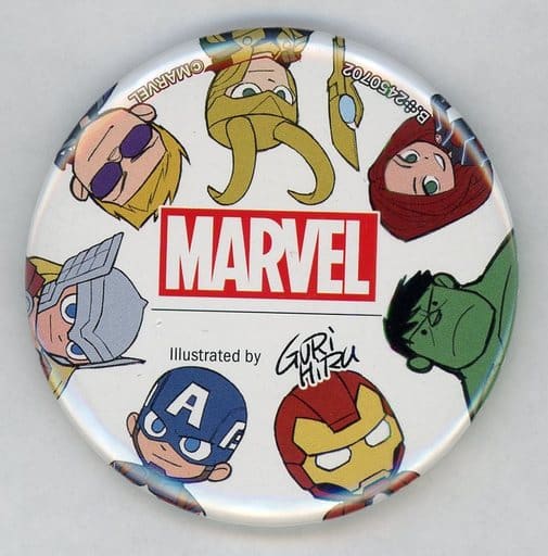 Badge Bins MARVEL "MARVEL Capsule metal badge Illustrated by GuRiHiRu ...