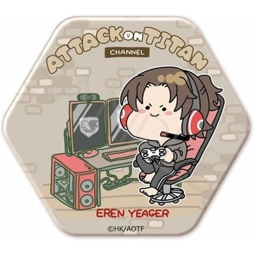 Mocho A (Ellen Jaeger) Hexagon metal badge No. 8 "Attack on Titan The ...