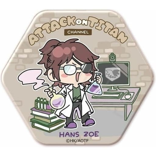 Mocho-F (Hanji Zoe) Hexagon metal badge Vol. 8 "Attack on Titan The ...