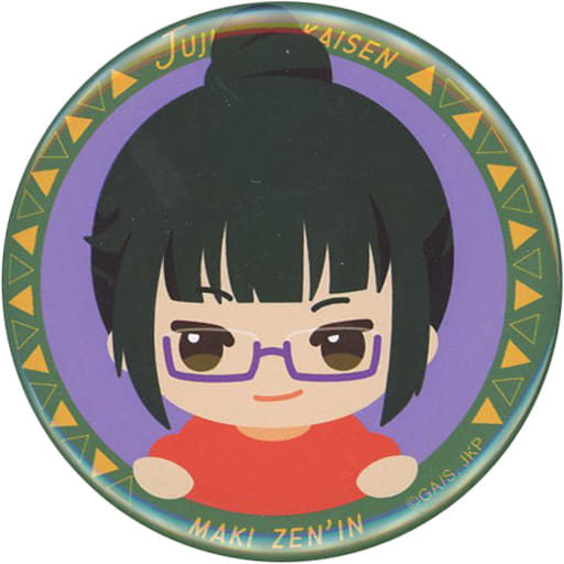 Maki (B) metal badge "Maru KUJI Jujutsu Kaisen Let's Go Camping ...
