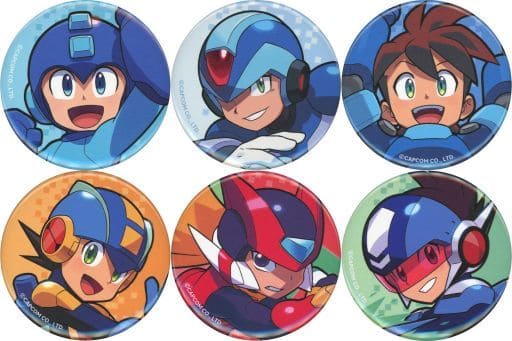 Badge Bins 6-Type Set "MEGA MAN 3 5th Animate Only Shop! Trading metal ...
