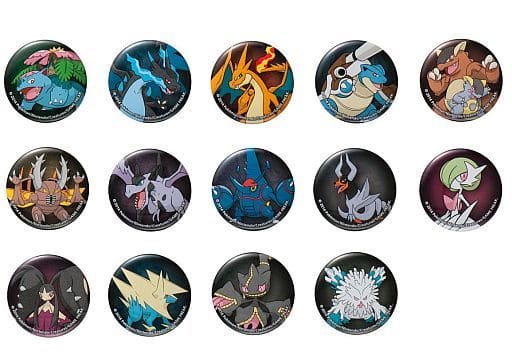 Set of 14 Types 「 Pocket Monsters Collector Bull Mega metal badge 2 nd ...
