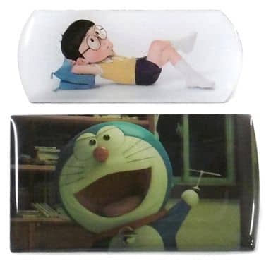 4) Nobita (Lying down) / Doraemon (Takecopter) Pins Set (2-Pack) "Taito ...