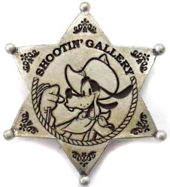 Goofy Sheriff Badge (Silver) "Disney" Limited Edition Western Land ...