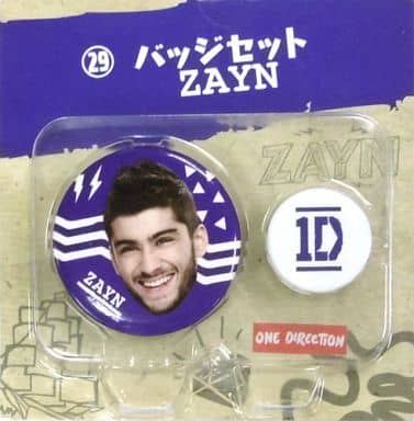 Badge Pins (Male) Zein ジャヴァッド Malik (One Direction) No. 29 metal badge ...