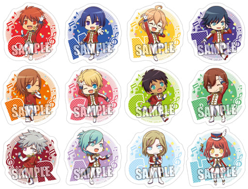 Set of 12 items "Utano Prince Sama ♪ Trading Acrylic Badge Chibi ...
