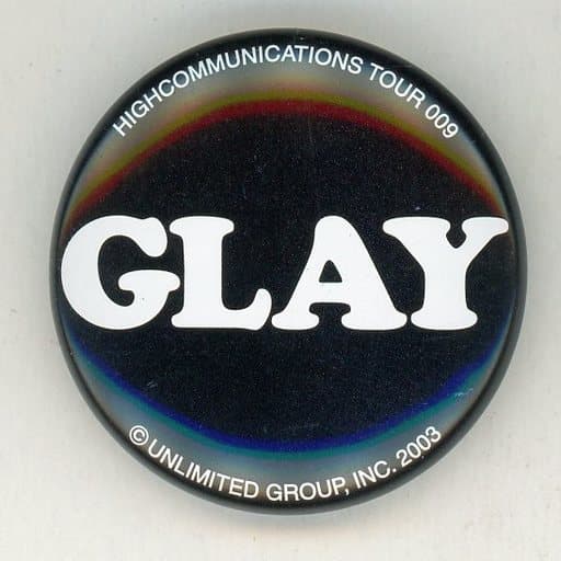 Badge Pins (Male) 009. Glay (Glay LOGO I) metal badge "Glay ...