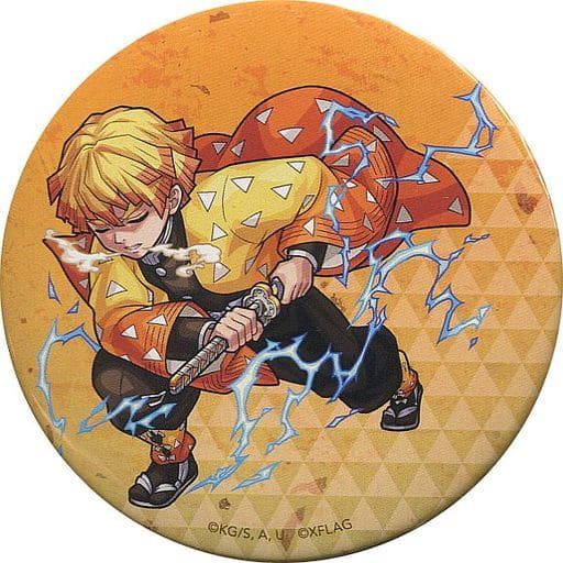 Badge Pins Agatsuma Zenitsu (collaboration design) metal badge 「 Demon ...