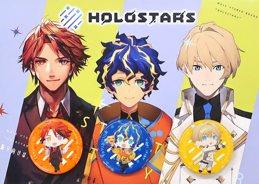 ASTEL Leda & Evening Label & Kishido Tenshin Holostars metal badge 3 ...