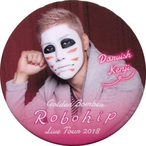 Tarumi Sake Kenji (Background Red) metal badge 「 Golden Bomber National ...