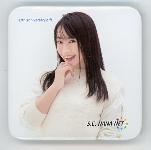 Badge Pins Nana Mizuki Square metal badge 「 Official Fan Club S. C. NANA NET 」 NANA'S MAGAZINE ...