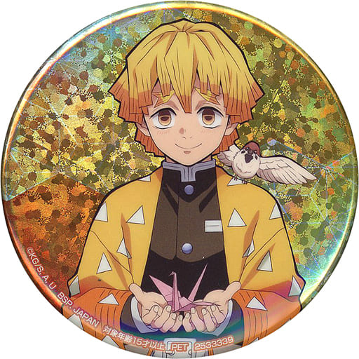 Badge Pins Zenitsu Agatsuma (round can) metal badge' Ninosho Demon ...