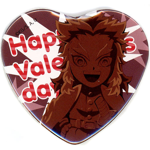 Badge Pins Kyojuro Rengoku heart-shaped metal badge "Demon Slayer ...