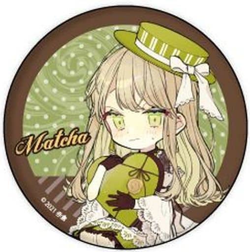 Matcha Chocolate Cake "Irodolce metal badge 01. Valentine version. Draw ...