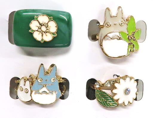 Totoro Floral Ring Set (4-Pack) "My Neighbor TOTORO" Studio Ghibli ×HOT ...