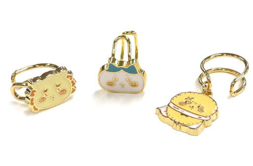 Hachiware Lace & Shisa & sea-otter Ear Cuff "Chii Kawa something small ...