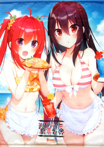 Tapestry Sari & Saki (Swimsuit) B2 Tapestry 「 Canon Otome Sekai x Princess Cafe Kanoseka ...