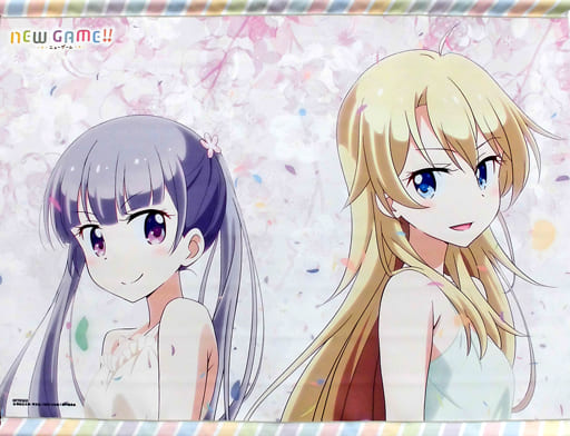 B2 Tapestry 「 Blu-ray/DVD NEW GAME!! 」 Sofmap Complete Purchase benefits with Aoba & Ko ...